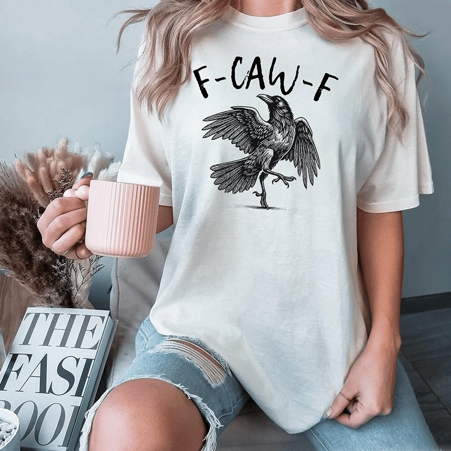 🔥LAST DAY 50% OFF Humorous Crow Graphic T-Shirt – Say It With a Caw ...